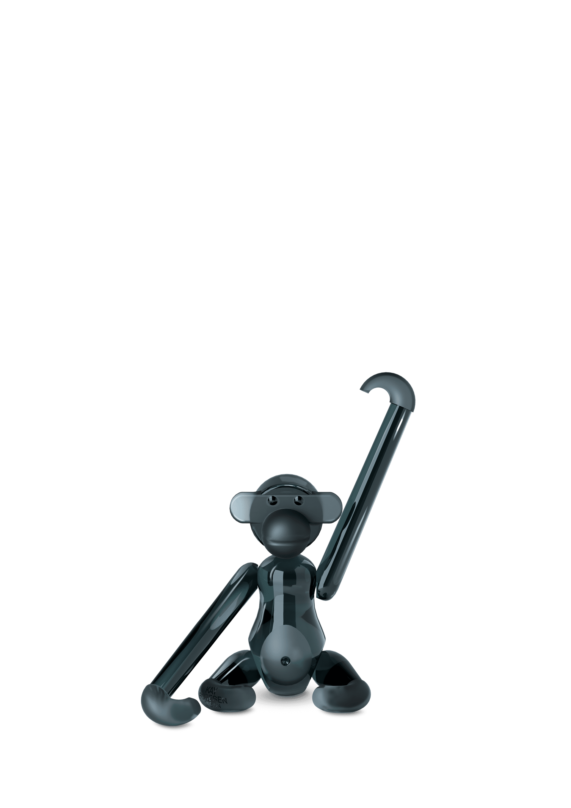 Holmegaard x Kay Bojesen Affe mini in Smoke glass