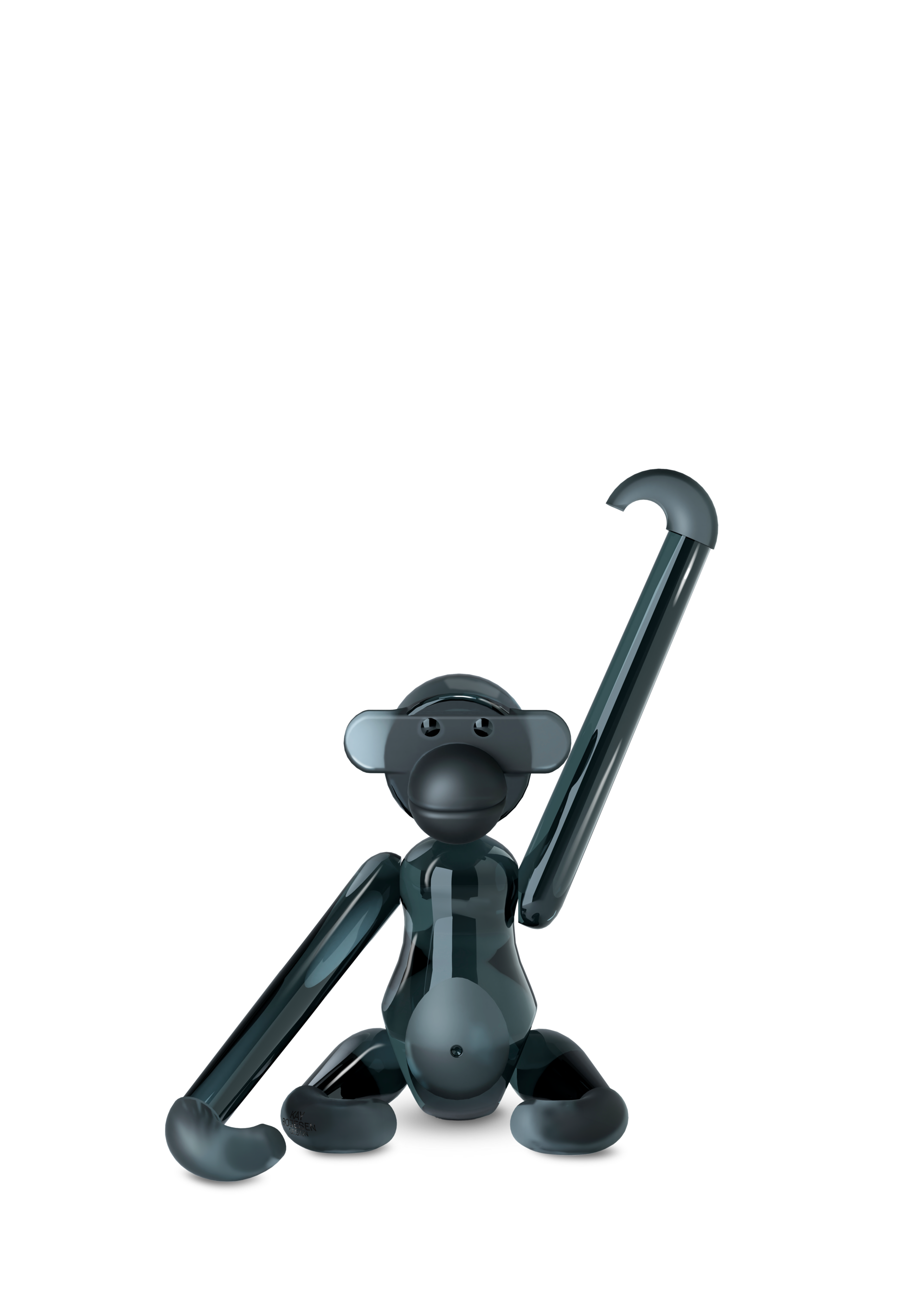 Holmegaard x Kay Bojesen Abe Lille – Smoke Glas, 14 cm
