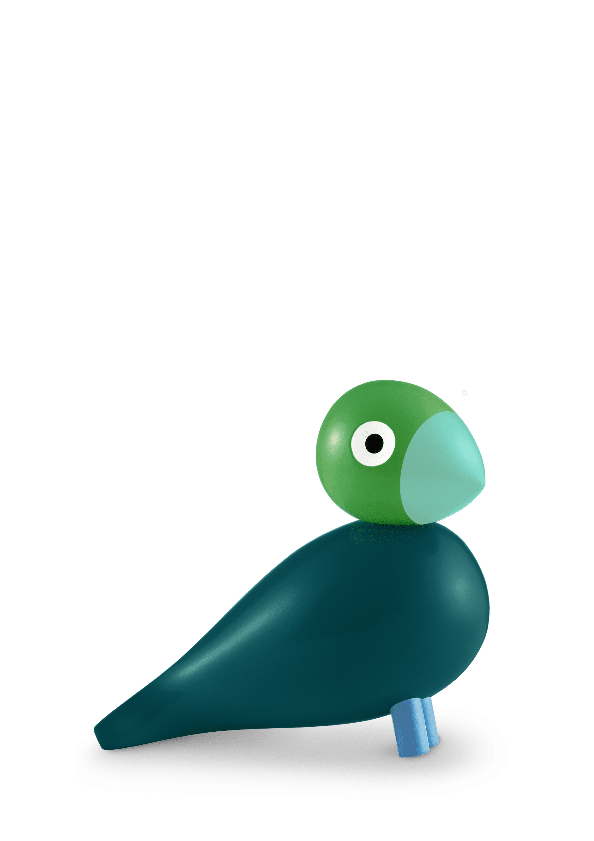 Kay Bojesen Birk Årsfugl 2026 H12,5 cm mørkegrønn