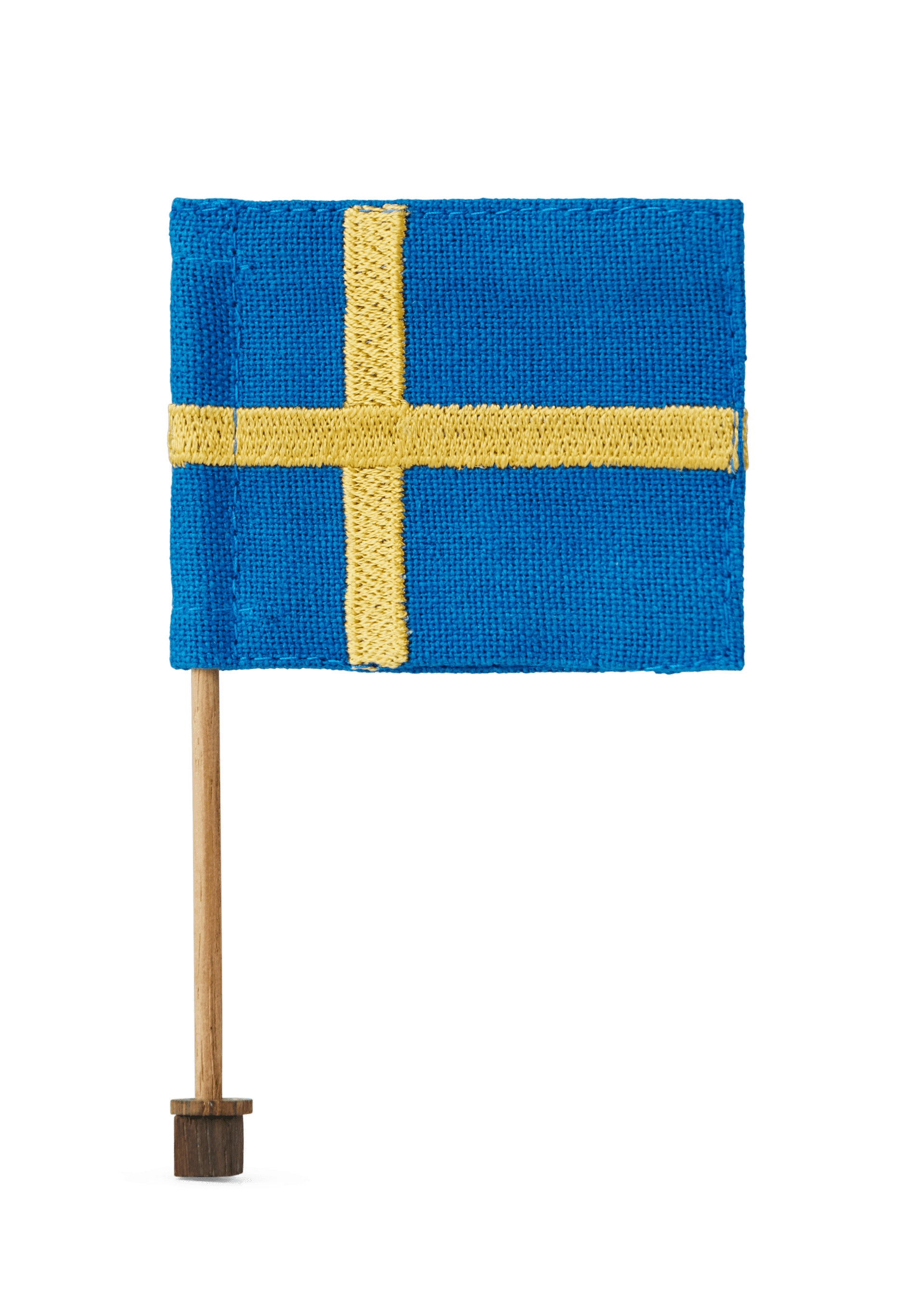 Kay Bojesen Tekstilflagg til bursdagstog, blått/gult