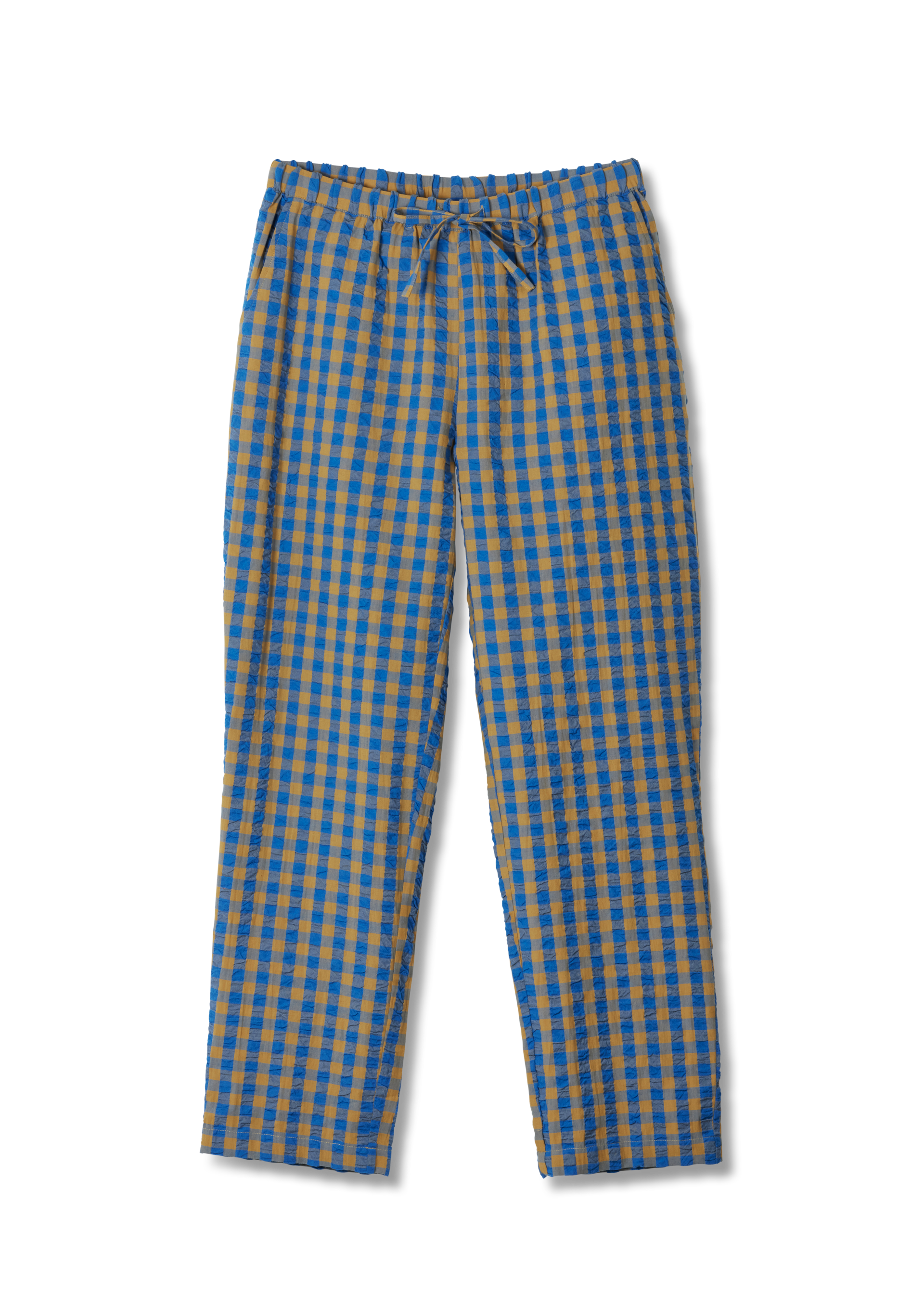 JUNA Bæk&Bølge Barbara pants XS blå/okker | Køb her